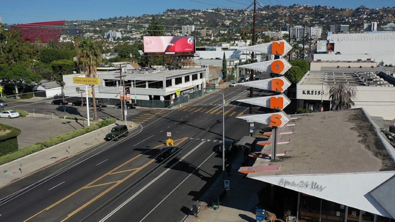 Norms restaurant lasting example of Googie architecture