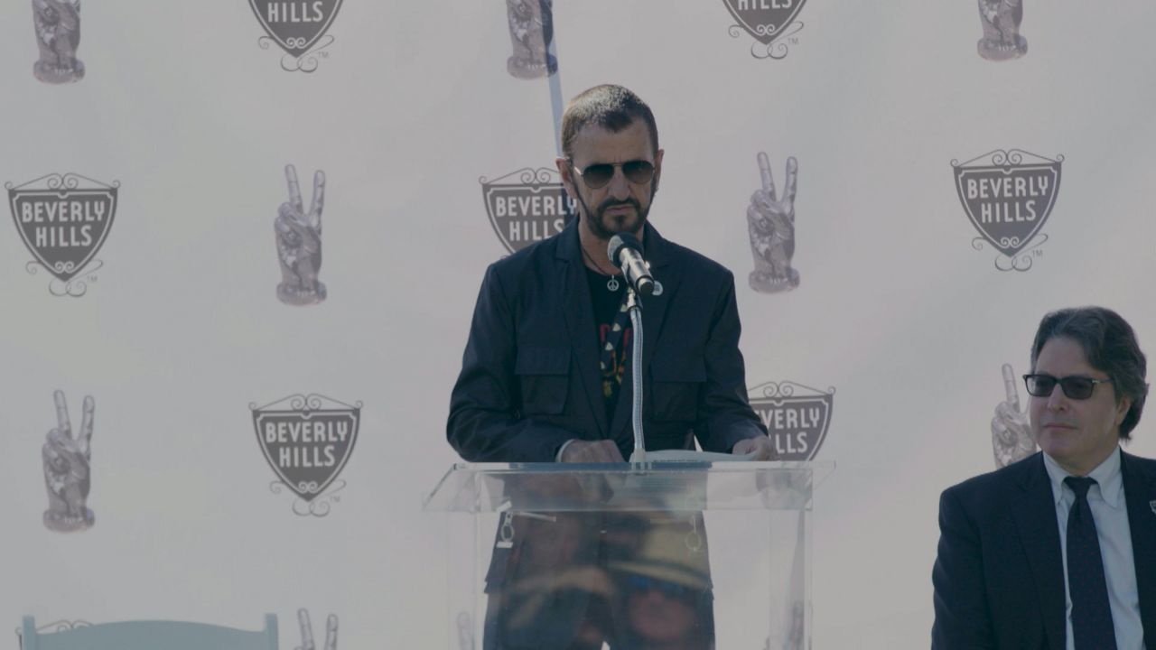 Ringo Starr Unveils "Peace and Love," a New Art Piece