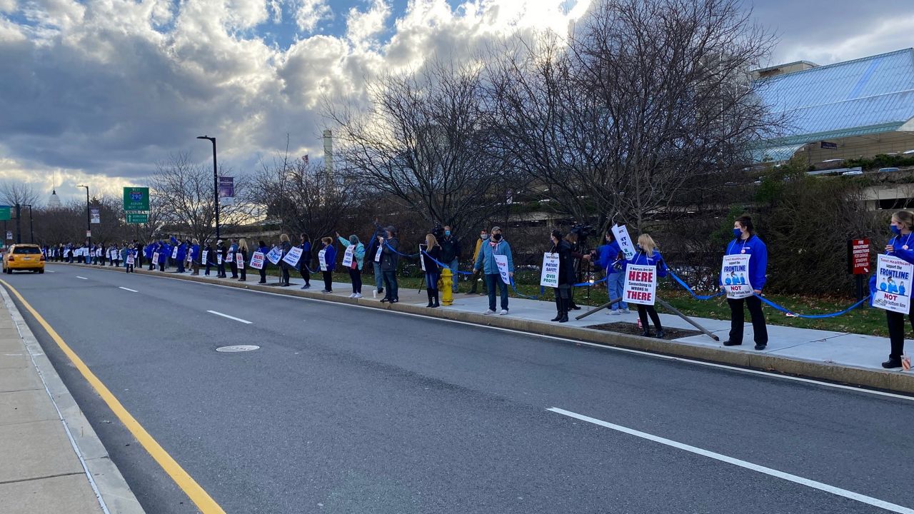 Nurses Protest Lack of Staffing, Protection at Saint Vincent