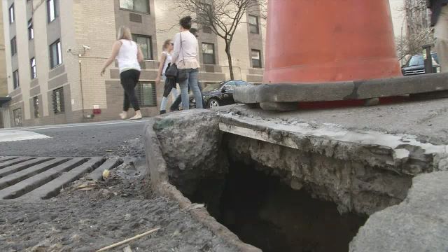 NY1 For You: Large Hole on Manhattan Street a Danger for Pedestrians
