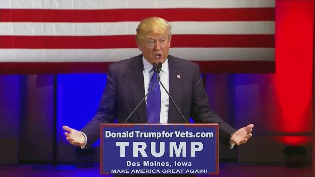 Trump Hosts Event at Drake University During Republican Debate