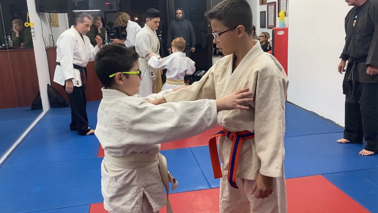 Children learn self-defense and jiujitsu at Bay Ridge Dojo