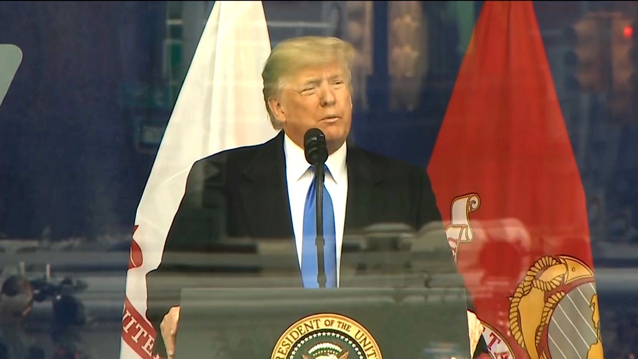 President Donald Trump Veterans Day Parade in NYC
