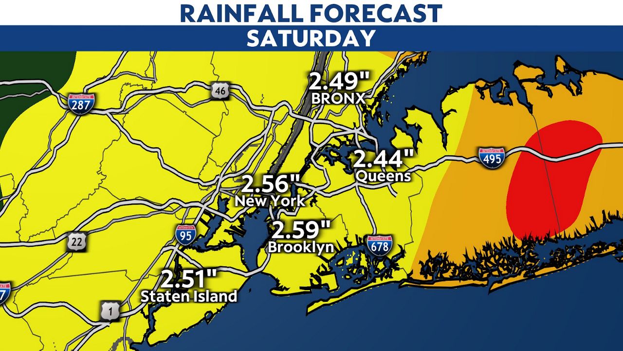 Flooding rains expected Saturday as a storm moves in
