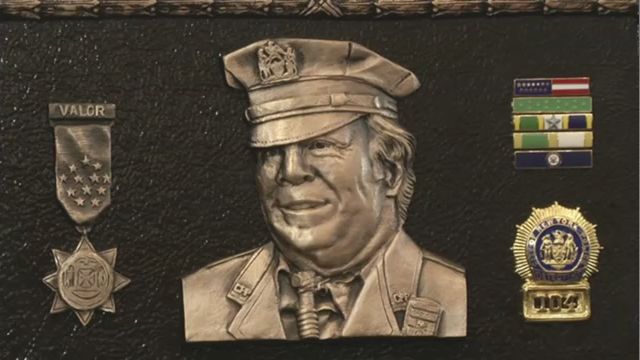 Plaque dedicated for NYPD Detective Steven McDonald