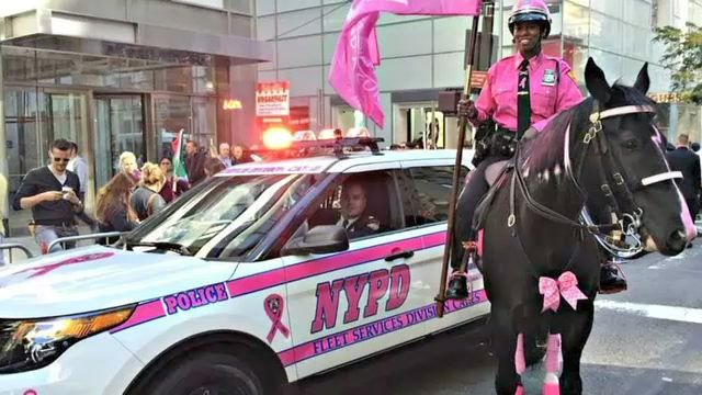 NYPD Blue Goes Pink to Raise Breast Cancer Awareness