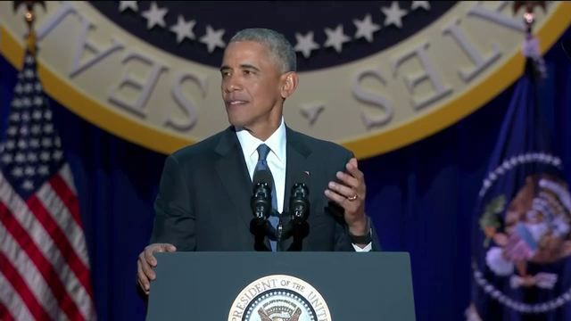 Barack Obama Delivers Emotional Farewell Speech in Chicago