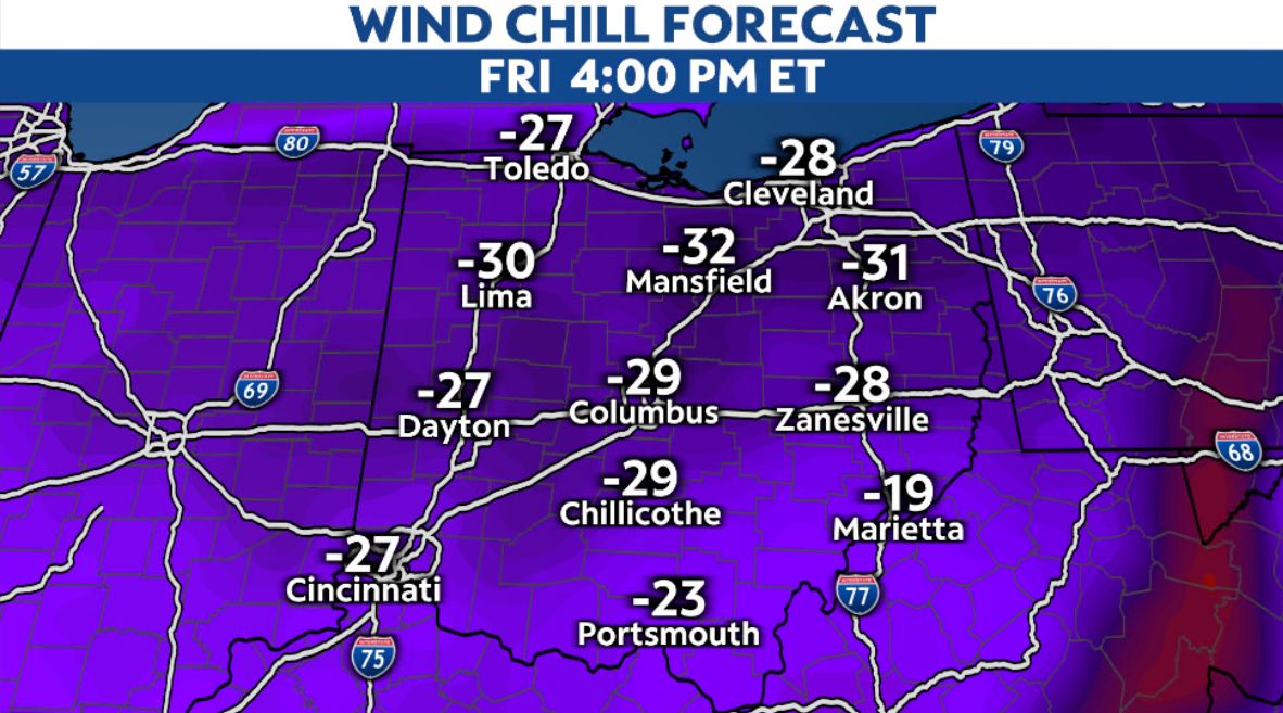 Ohio deals with a brutal winter storm into Saturday