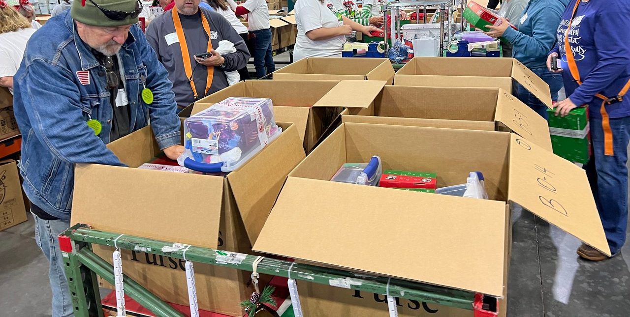Thousands of shoeboxes heading all over the world