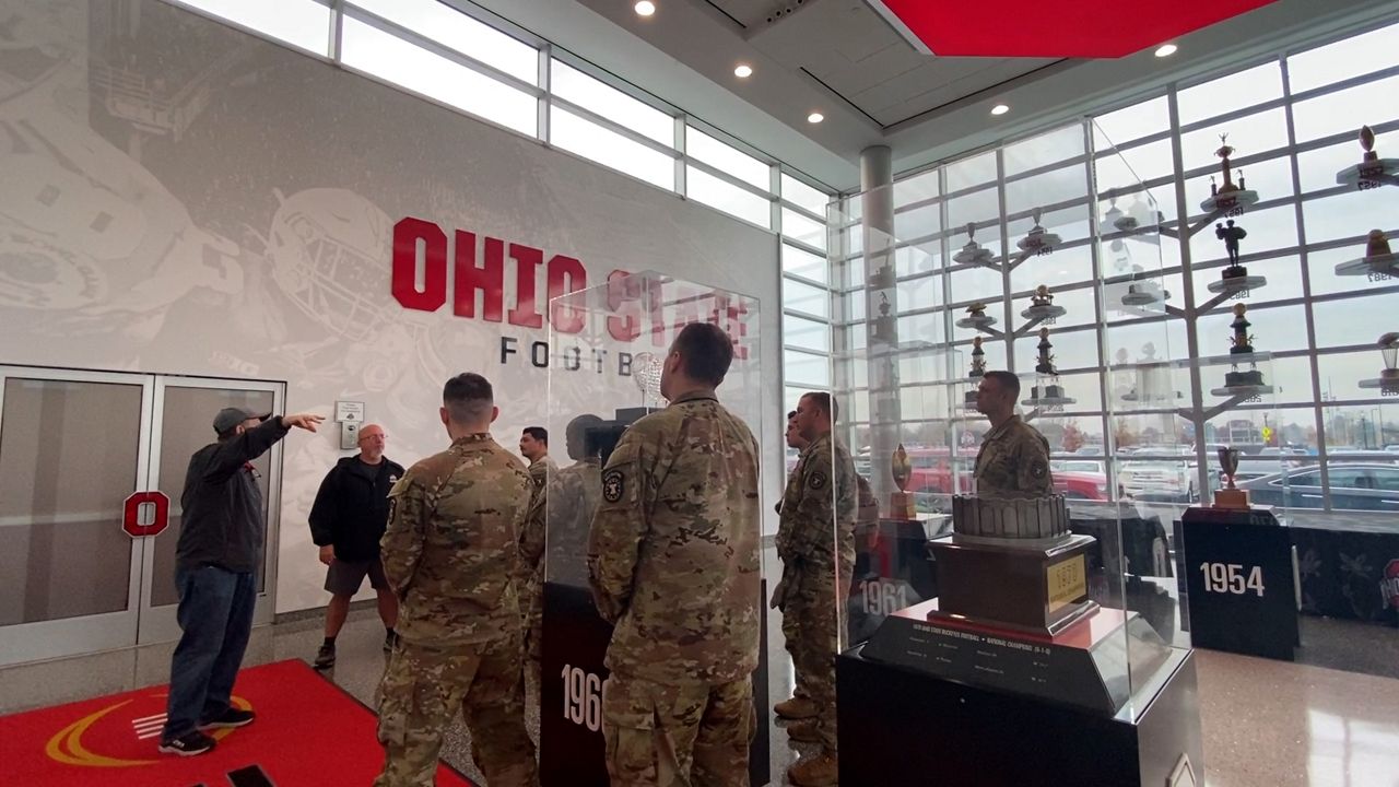 Military gets behind-the-scenes look at OSU football
