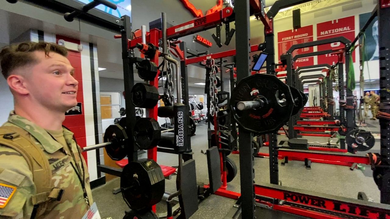 Military gets behind-the-scenes look at OSU football