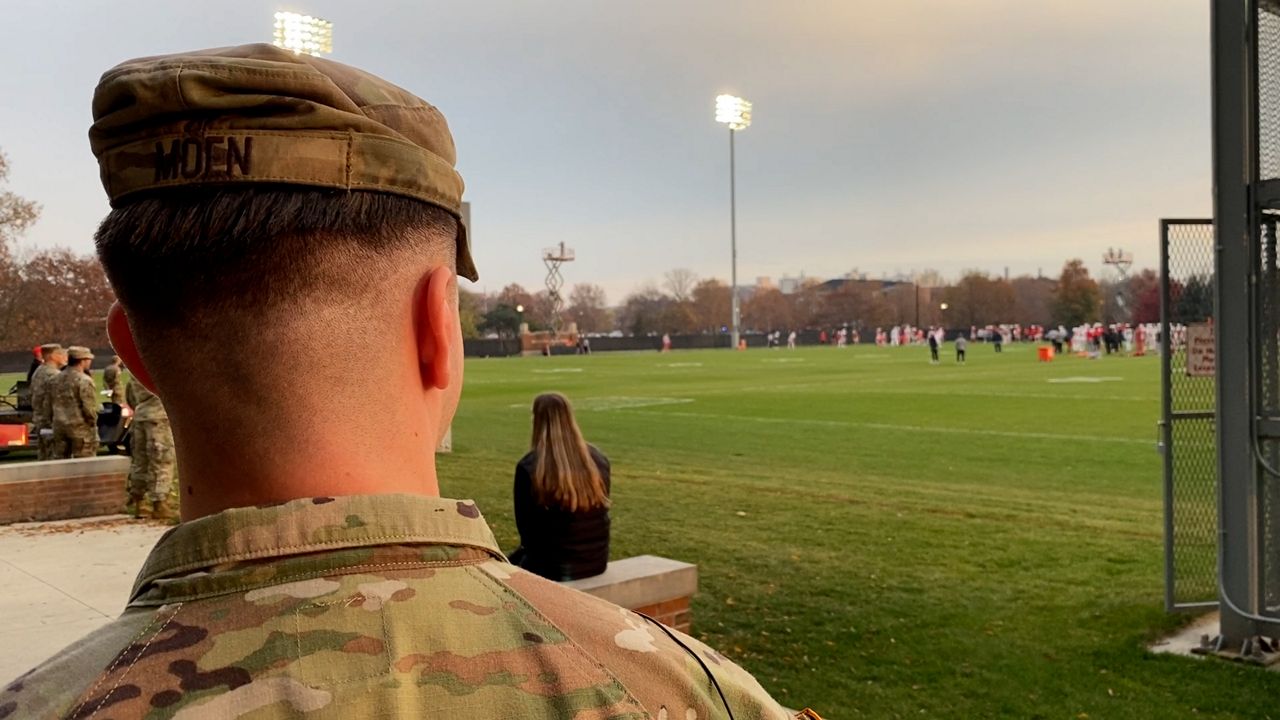 Military gets behind-the-scenes look at OSU football