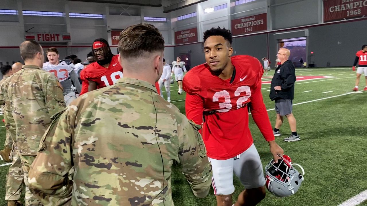 Military gets behind-the-scenes look at OSU football