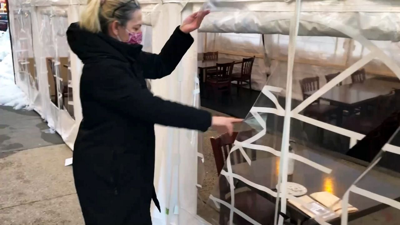 Vandal Slashes Outdoor Dining Tent in Queens