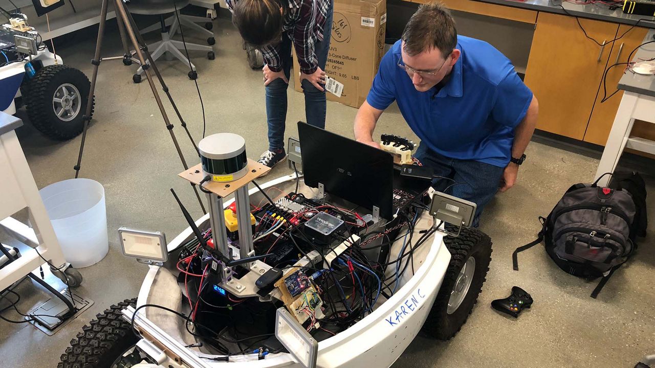 University's First Class of Engineers Enters Robotics Competition