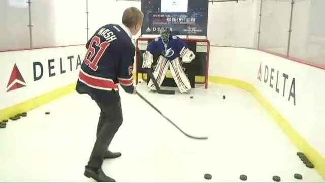 WATCH: NY1's Pat Kiernan and Jamie Stelter Shoot to Score