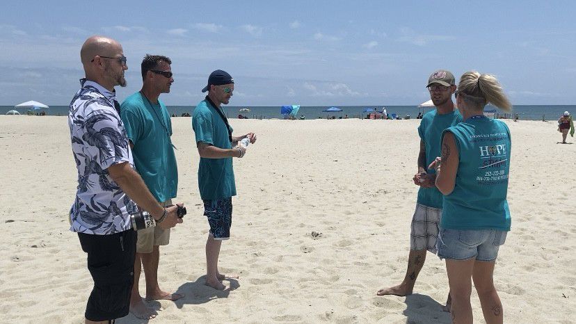 Peers on the Beach at Atlantic Beach this summer