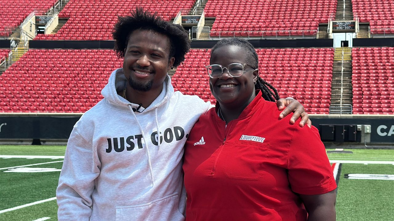 former football player is back on campus at the UofL