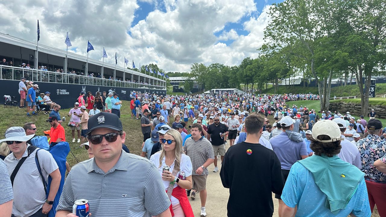 Fans soak in the action at PGA Championship Saturday