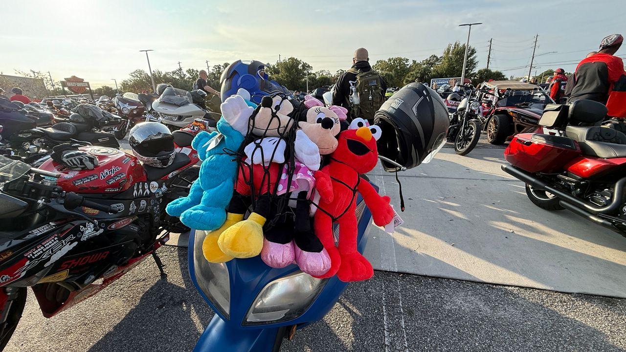 Motorcycle toy run across Pinellas gathers over 2,000 gifts