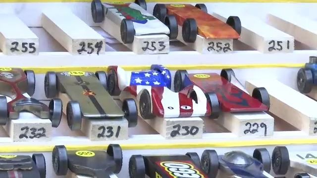 Pinewood Derby Championships Bring Boy Scout Racers to Times Square