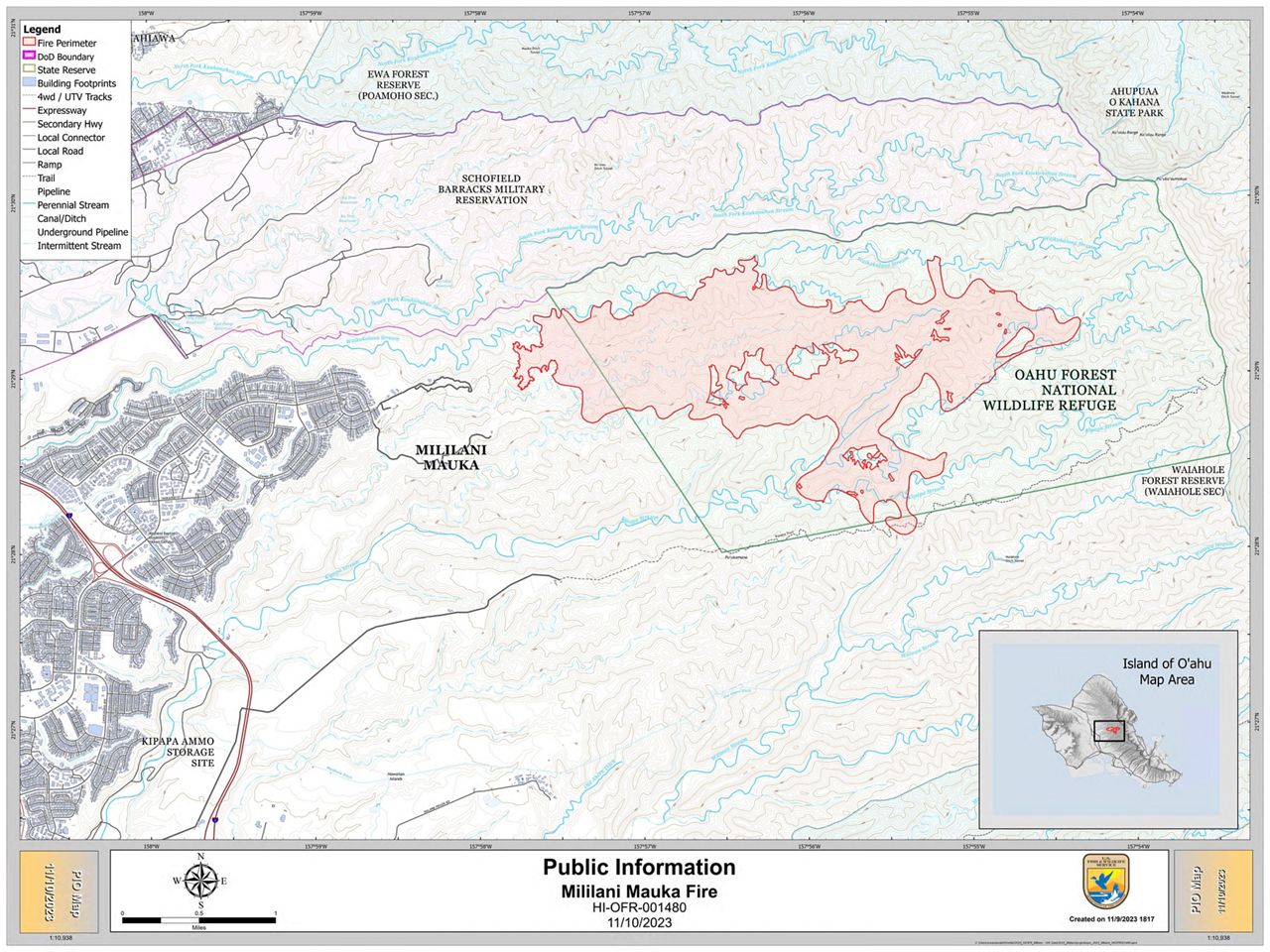 Wildfire in Mililani Mauka 90% contained