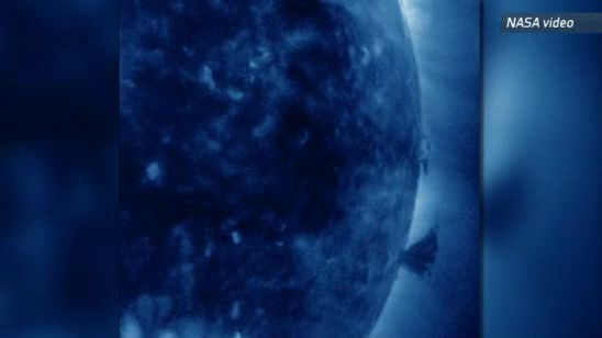 NASA Spots Solar Cyclone