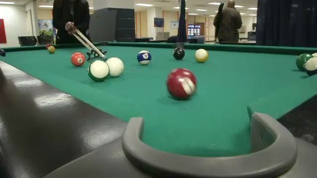 Cathedral High Billiard Club Enjoys Table Donation