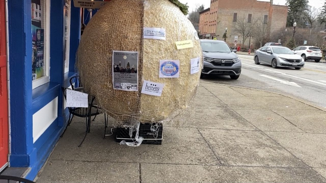 More than 250-pound popcorn ball set to drop this New Year's Eve