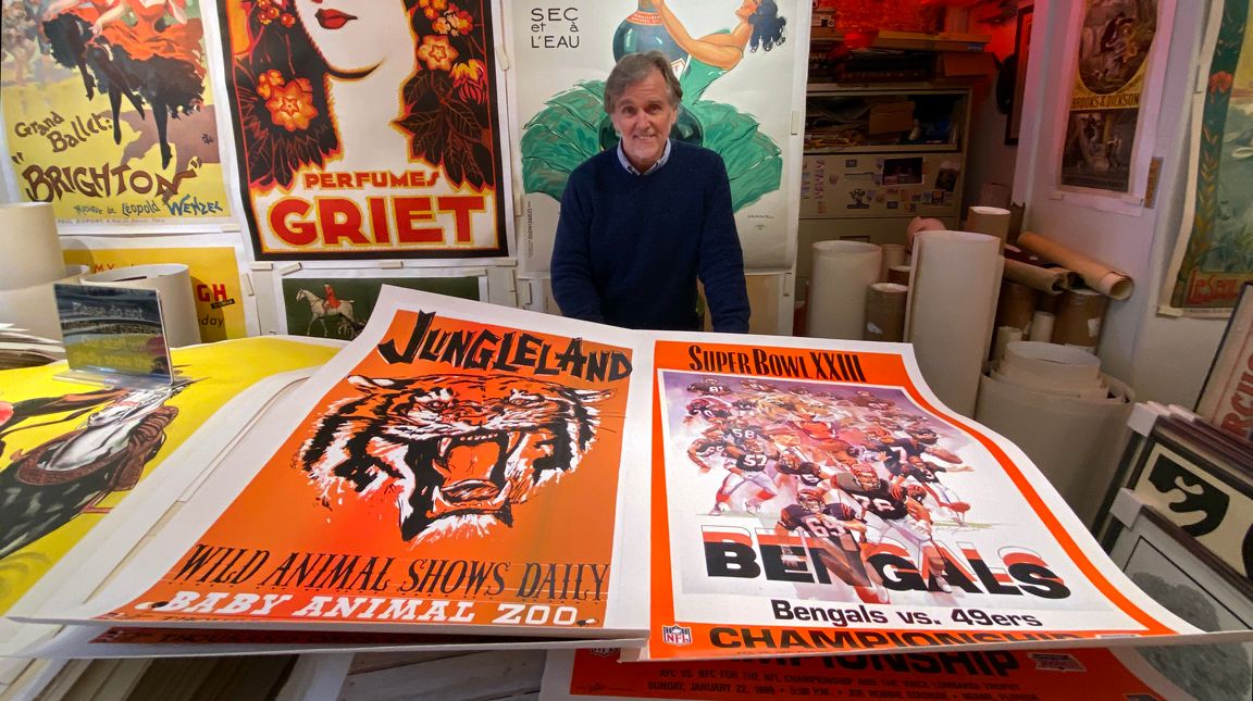 Poster store features vintage Bengals posters