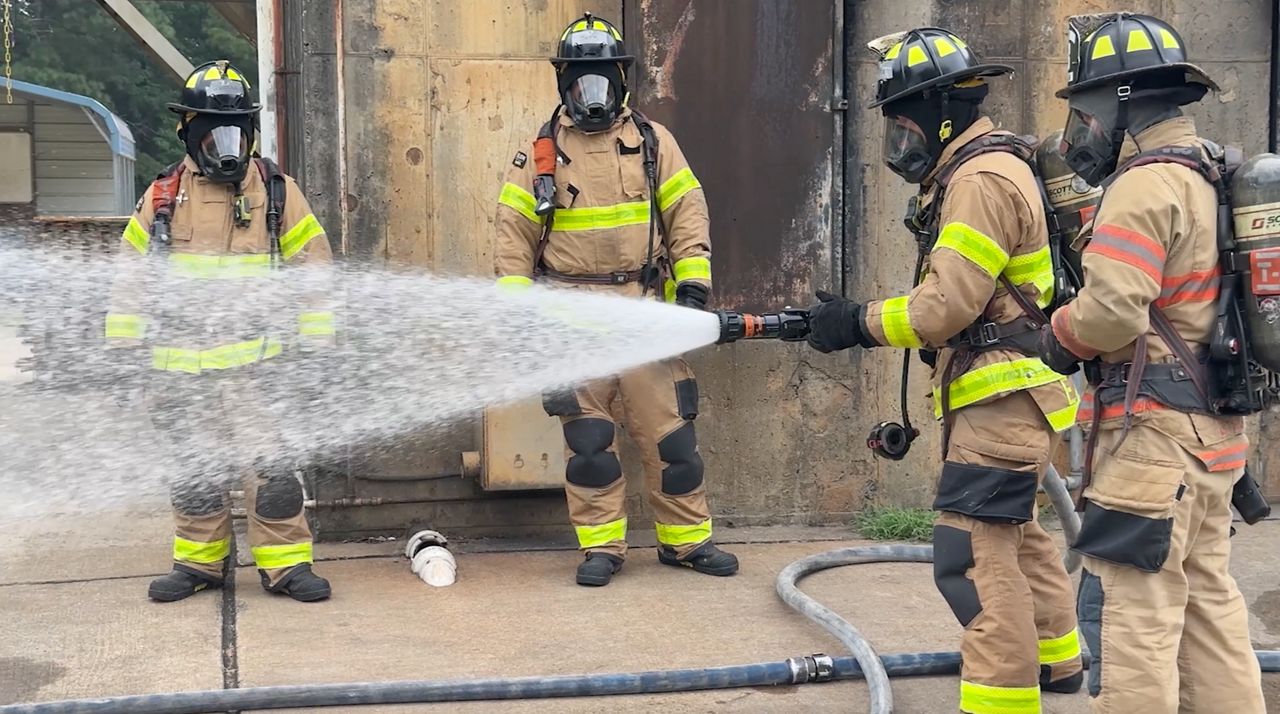 cary fire department fire training heat safety