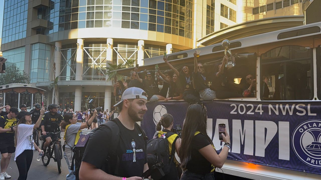 Orlando honors Pride's NWSL title with parade, festivities