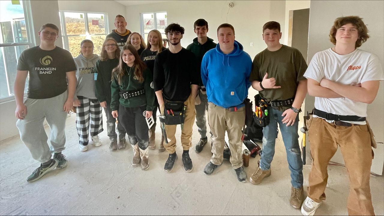 Franklin High School students build homes and futures
