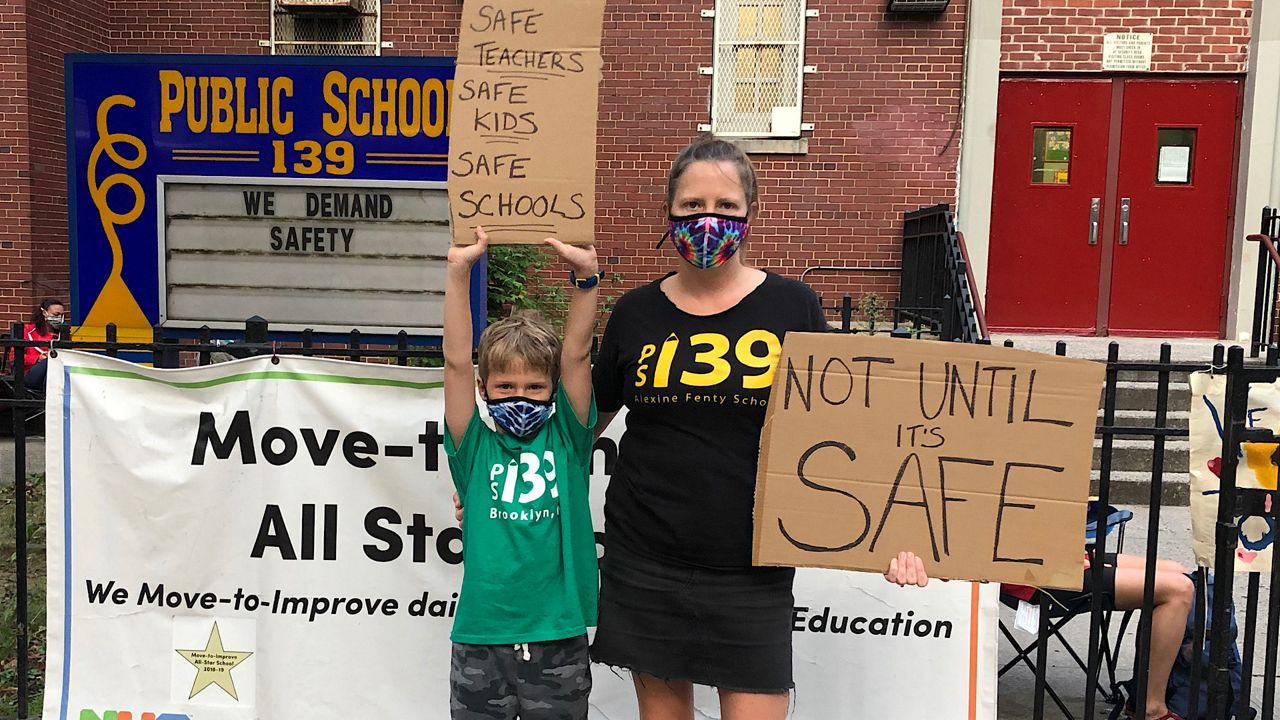PS 139 Teachers Rally After Staff Member Gets COVID-19