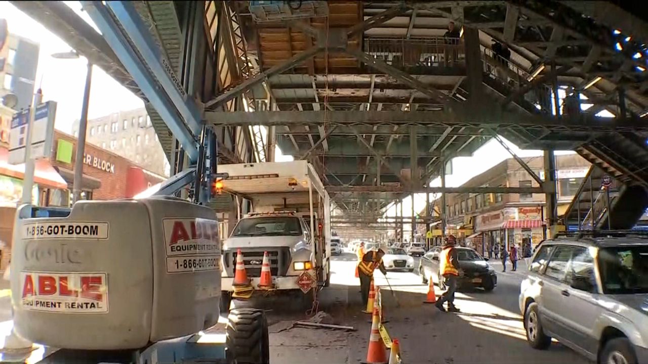 Debris Falls From Elevated 7 Train Track