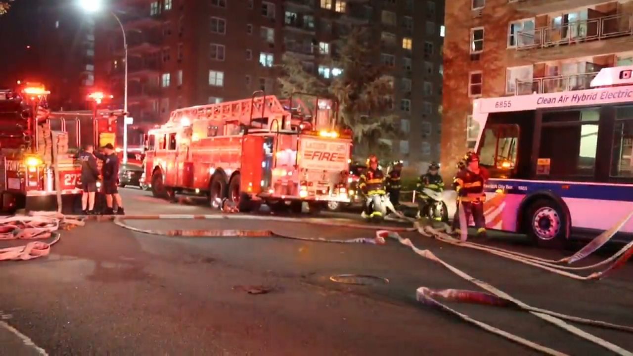 FDNY Battles Fire in Queens
