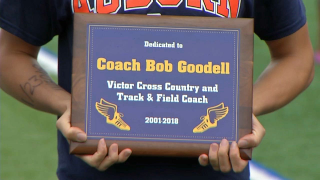 Victor Track Honors Former Coach Bob Goodell