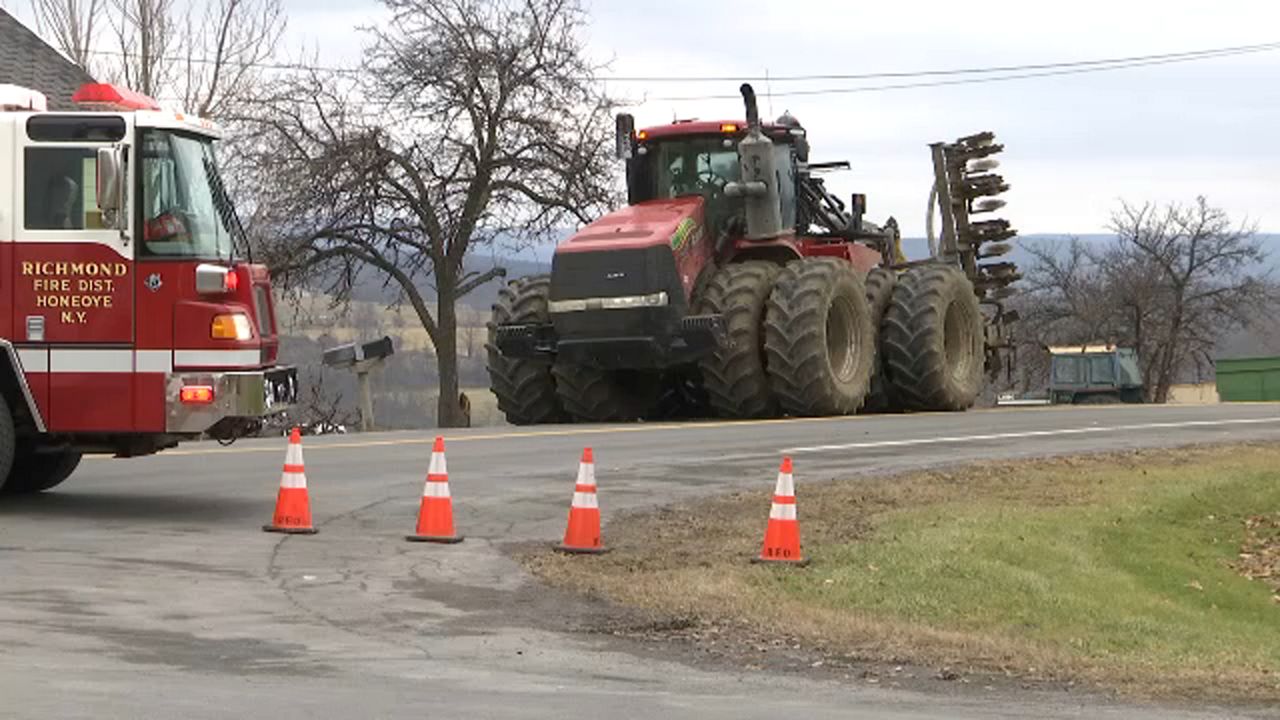 Tractor Pulls Down Wires, Knocks Out Power to More Than 100