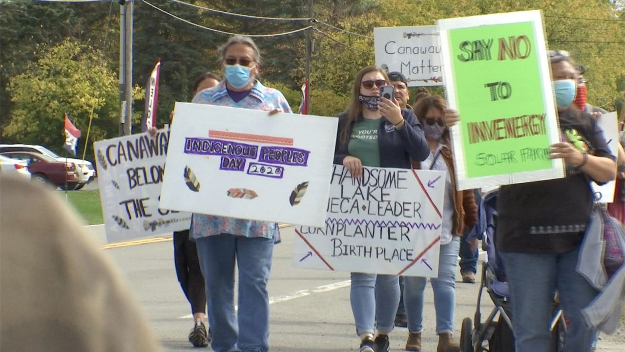 Native Americans Protest Planned Livingston Co. Solar Plant