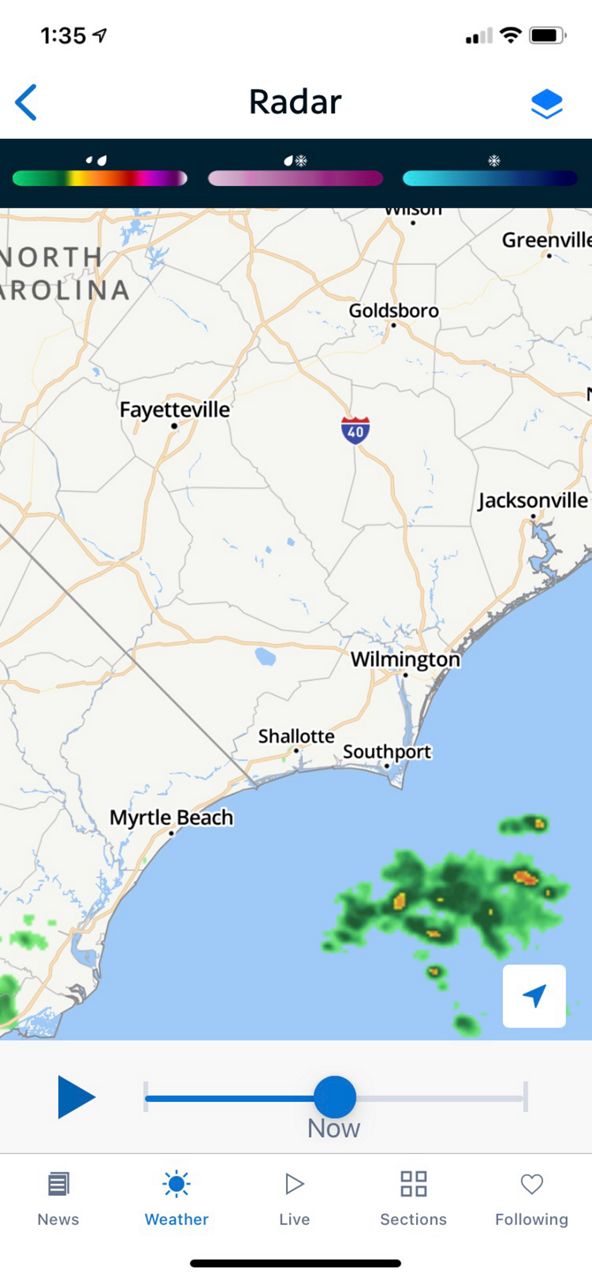Interactive radar tutorial