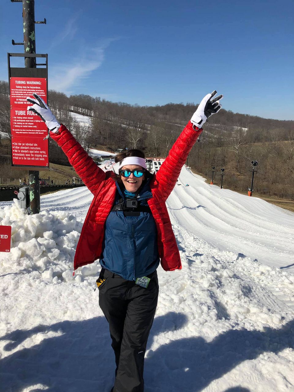 Addicted To Fun: Young Adults Snow Tube As Part Of Recovery