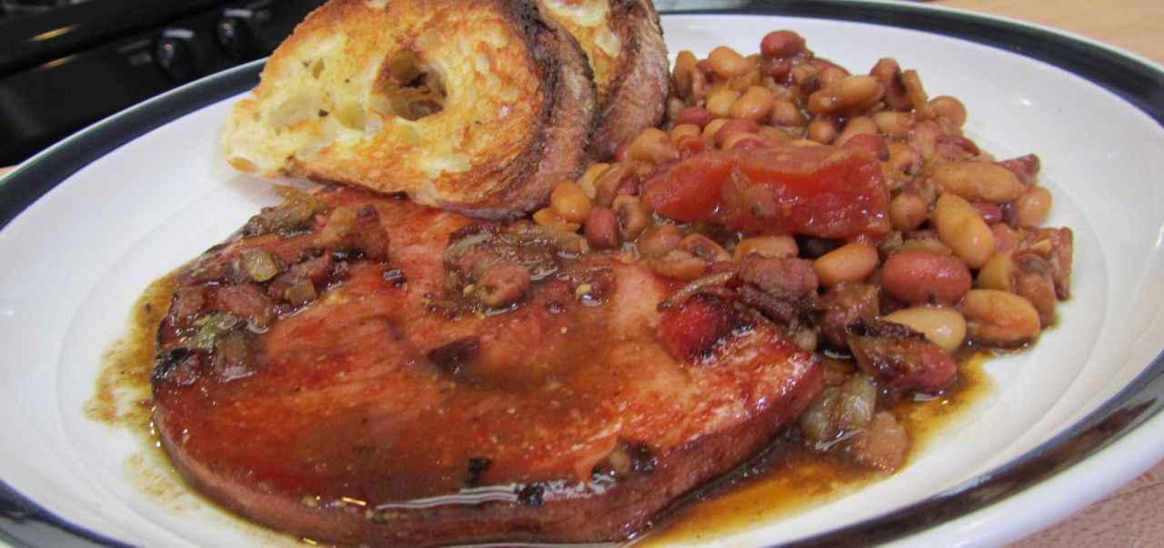 Ham Steaks with Red Eye Gravy
