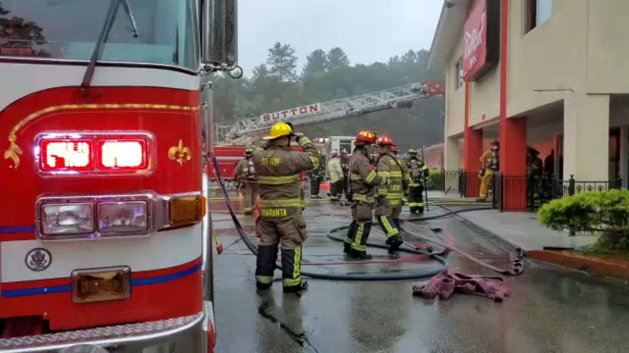 Crews respond to fire at Sutton Red Roof Inn
