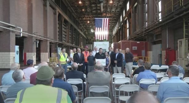Tom Reed Joins Greenidge LLC in Dresden for Power Plant Breakthrough
