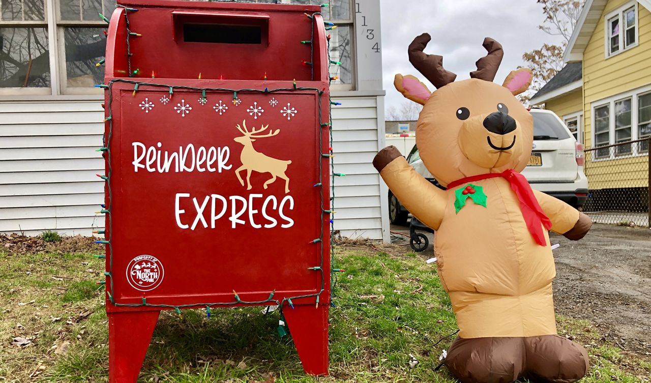 Reindeer Express Mailbox Delivers Christmas Cheer