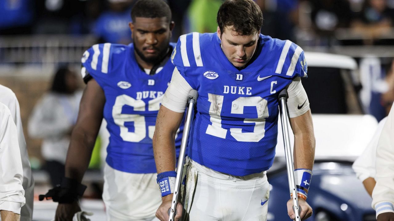 QB Riley Leonard's status is unclear for Duke vs. NC State