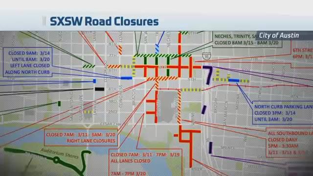 Official List of SXSW Road Closures Released
