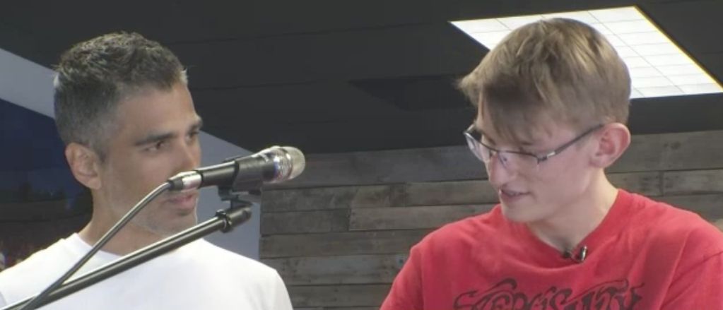 Aspiring musician with autism meets idol