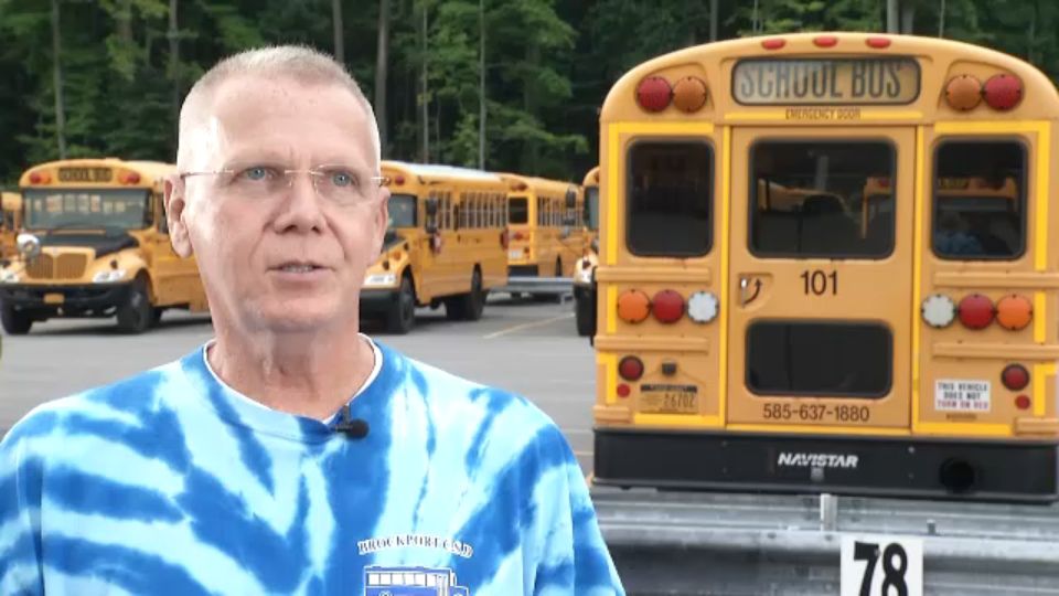 Brockport bus drivers getting ready to make the rounds
