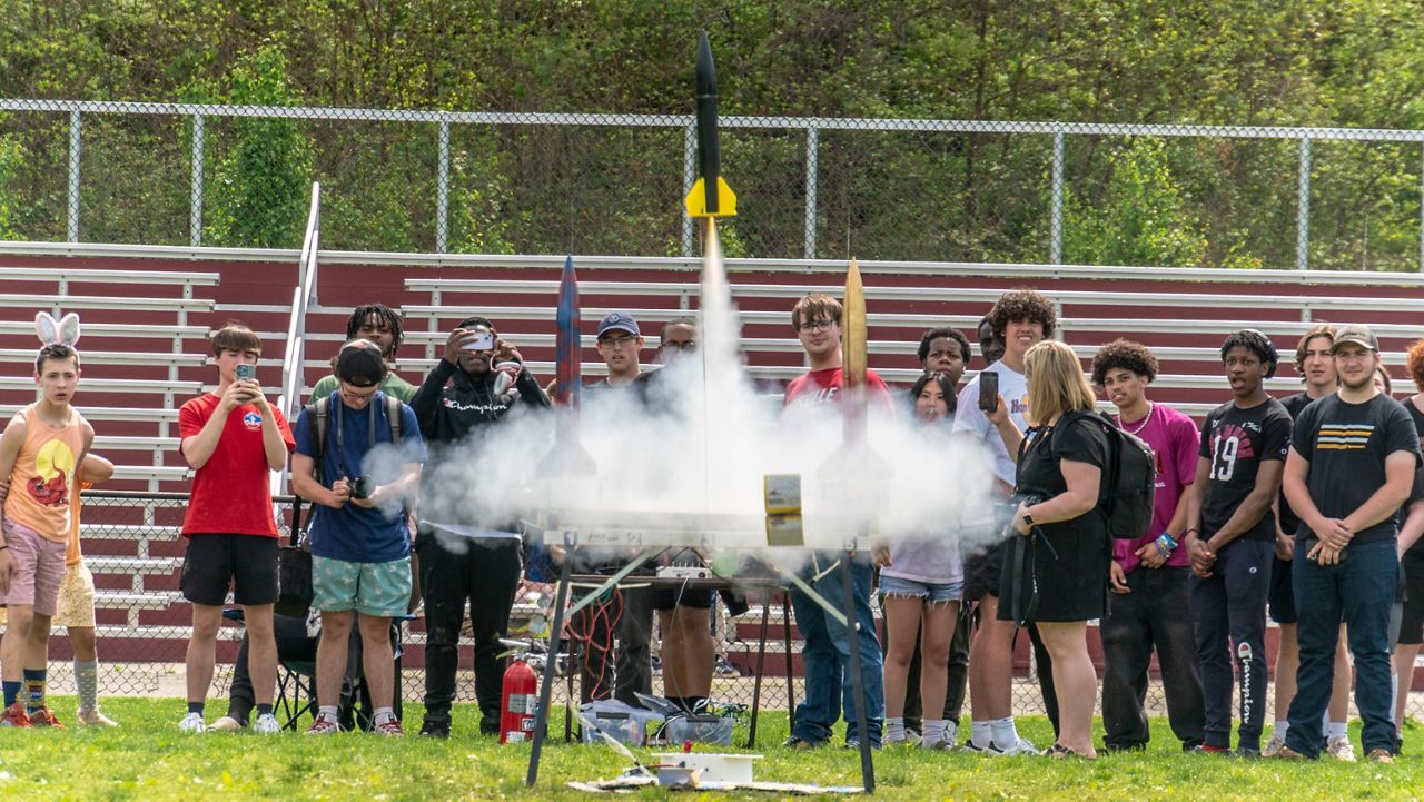 Louisville students aim for the sky in rocket competition